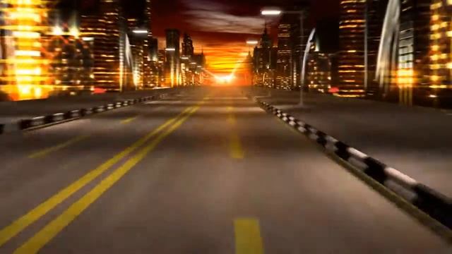 Дорога в ночном городе - The road in the night city