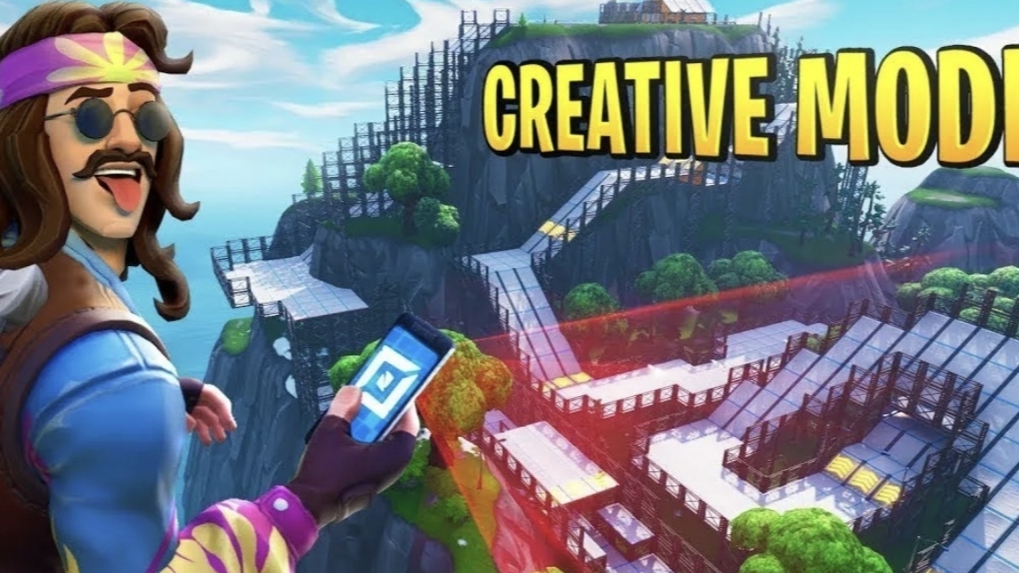 Играем в Fortnite творческий режим. Идём за скином бесстрашная сталь!