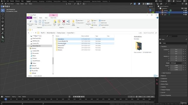 1 - Урок 1 - Blender Введение и обзор пакета ресурсов