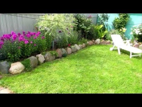 Ограждения для грядок, цветника, клумбы из камня своими руками