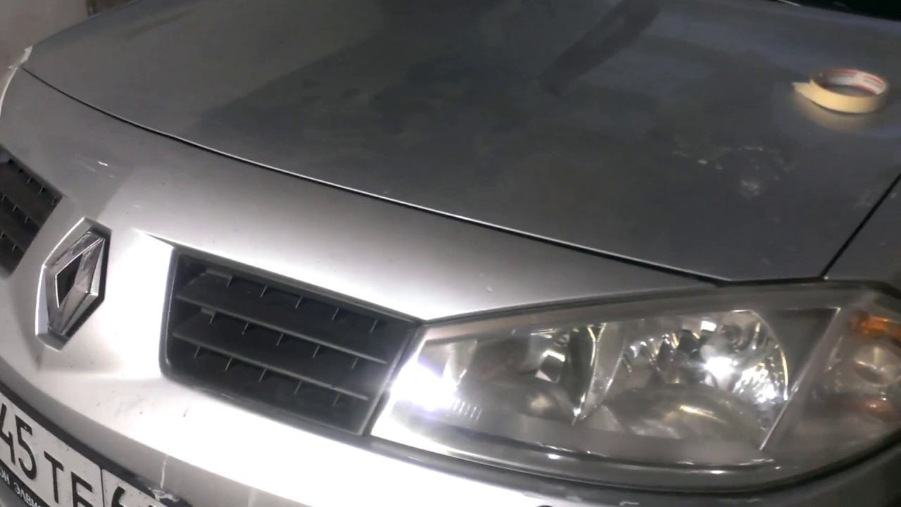 Полировка фар на Renault Megane II
