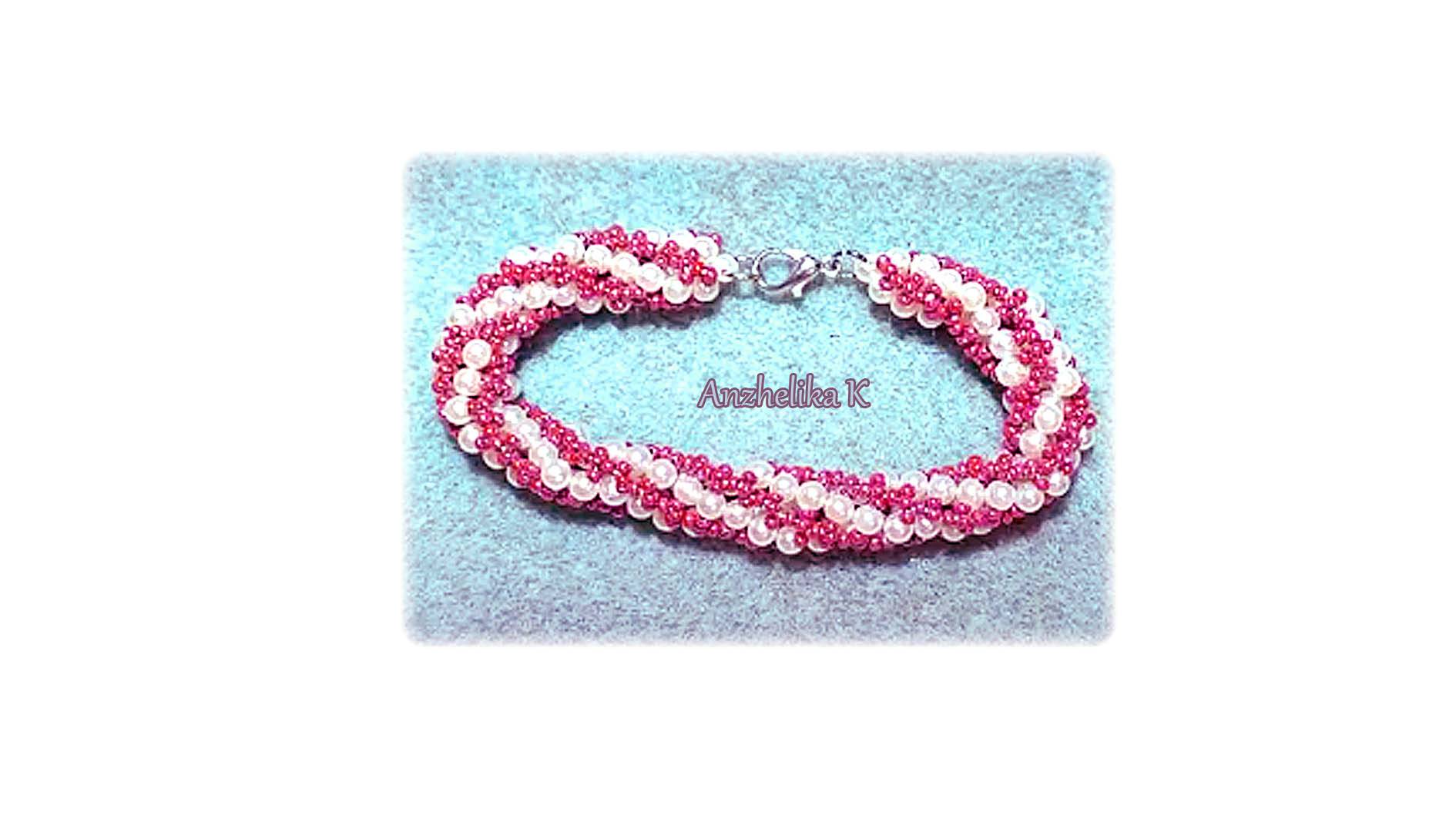 МК Красивое плетение из бисера и бусин/ Мастер класс / Плетем браслет/