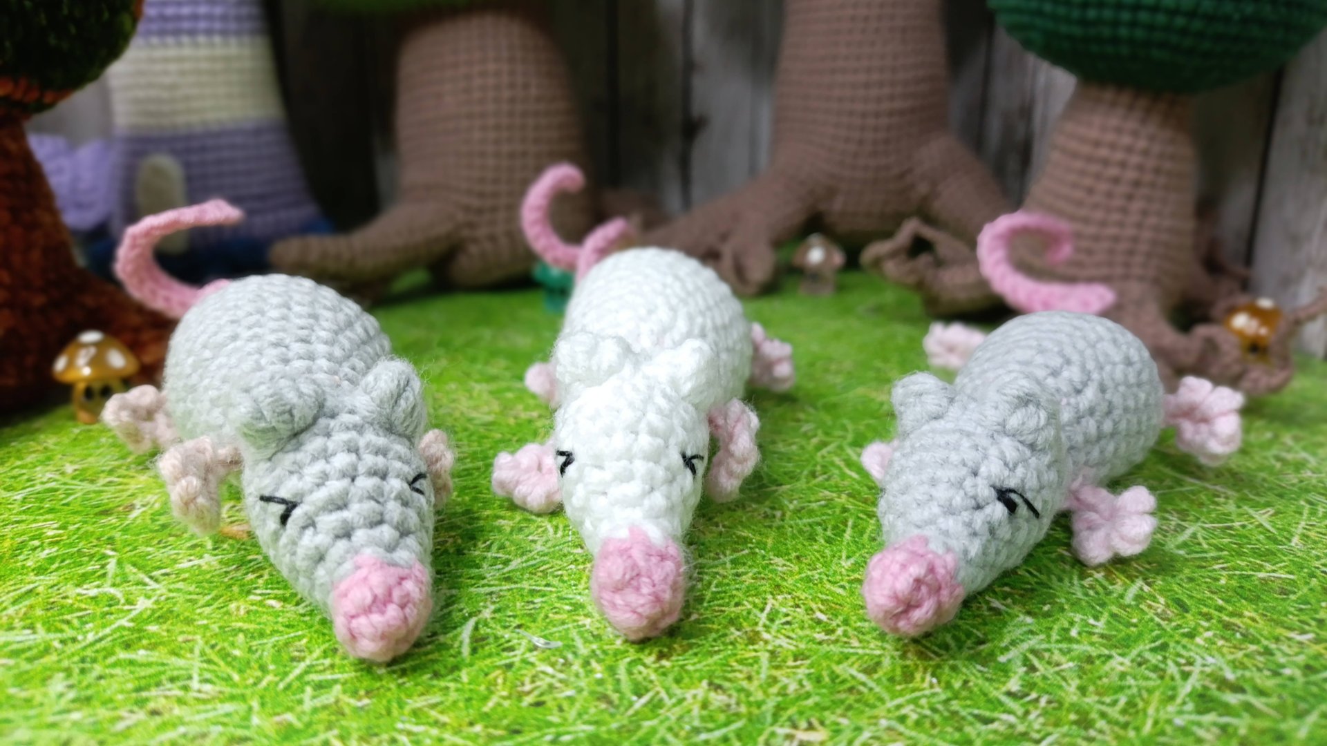 МК по вязанию маленькой крыски🧶🐀✨