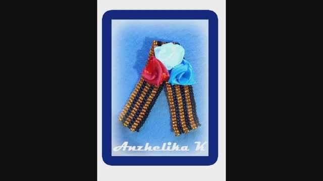 МК\ Брошь на 9 мая/ Брошь из бисера и атласных лент МК/ Мастер класс/