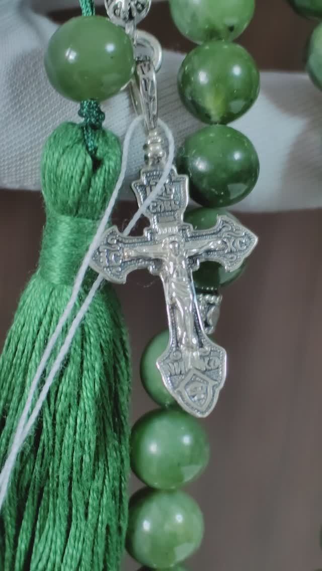 Православные четки из нефрита 01/50