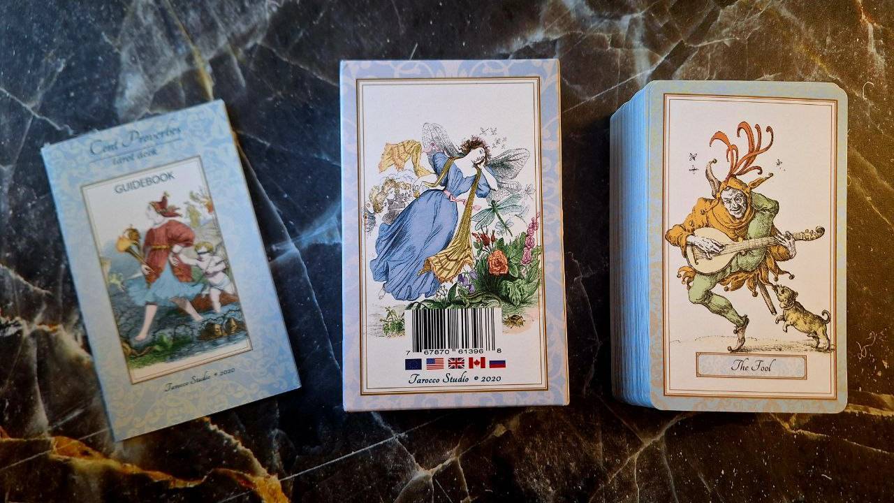 Карты Таро "Сто пословиц" 👍 The Cent Proverbes Tarot - "сложносочинённая красотка"!