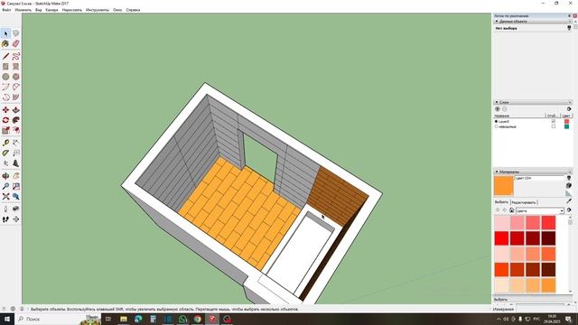 Раскладка плитки в санузле 5 м.кв. Ремонт. Калининград.