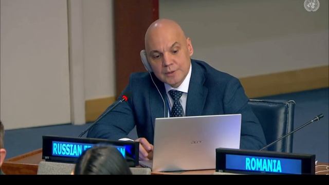 Представитель России. Надо проверять информацию, которая приходит в ООН 28 апреля