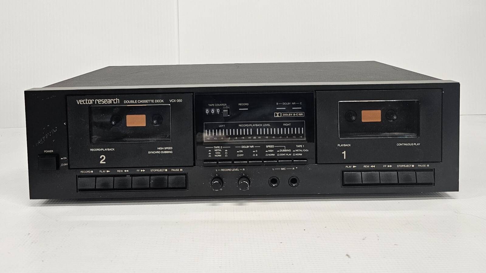 Двухкассетный проигрыватель Vector Research VCX-350-Япония-1982-1983-год