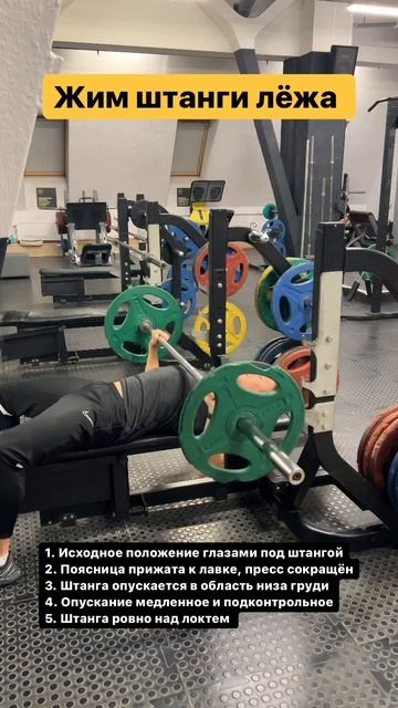 Жим штанги лежа