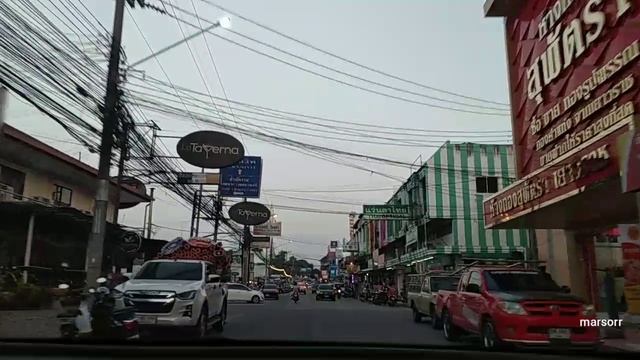 саттахип. мимо кругляка ч.2 вечер-еет. кривыми переулками по дорогам таиланда sattachip สัตหีบ