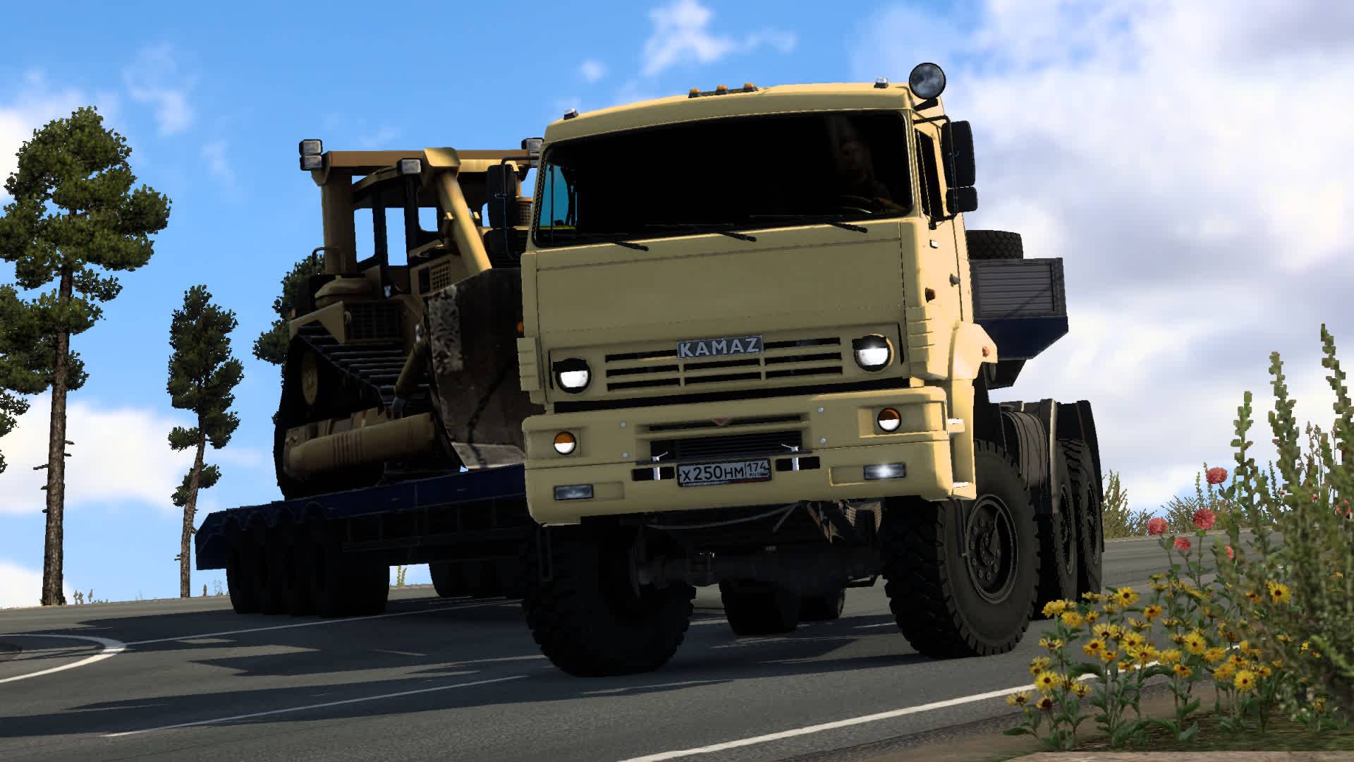 286 / ETS2 1.53 / Суровая Россия Забайкалье "R7" / КАМАЗ 65225 БАТЫР / На Восток.