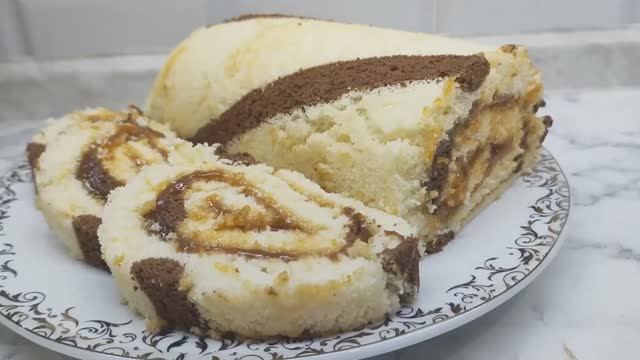 Самый простой, экономичный, семейный рецепт рулета, который получается с первого раза.