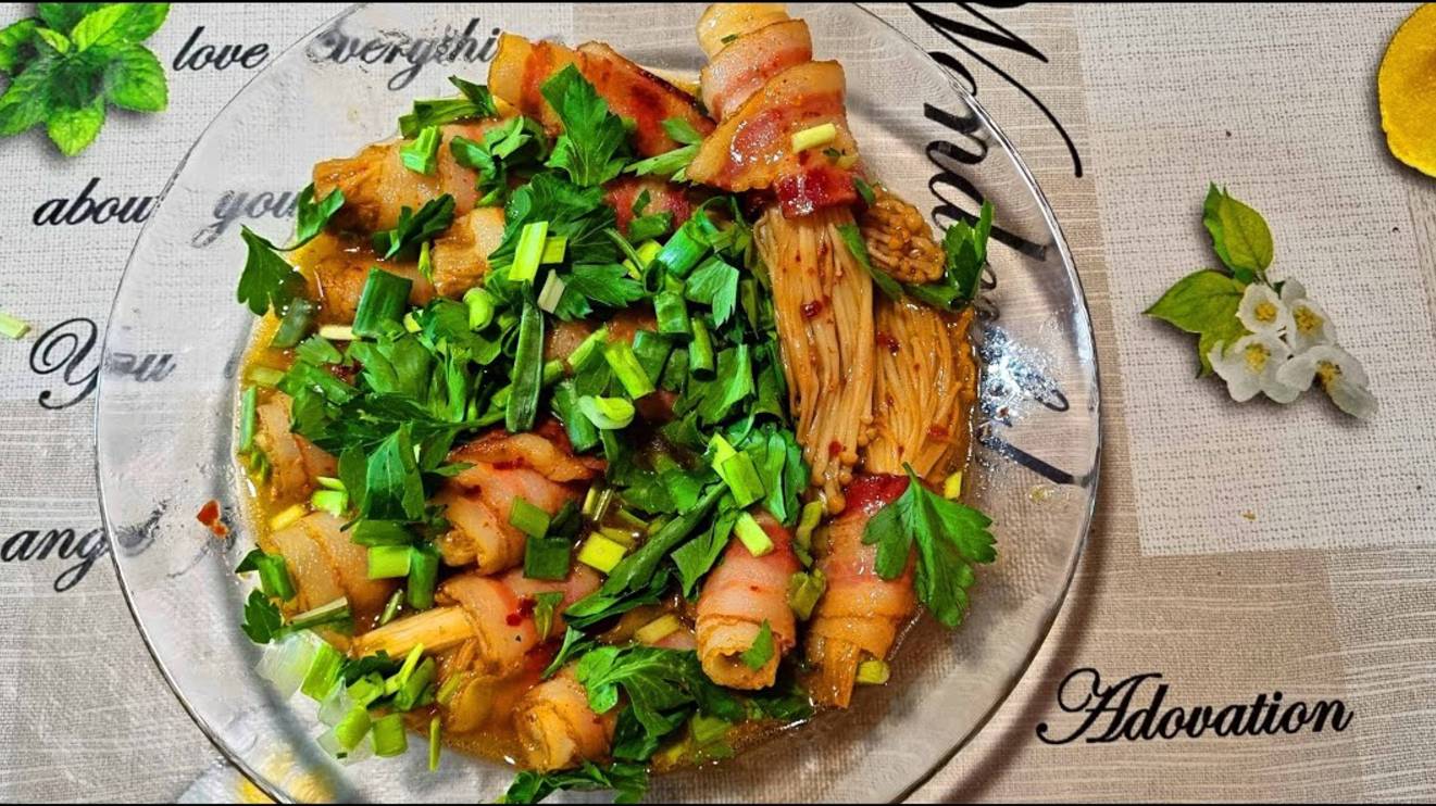 ШИКАРНЫЙ РЕЦЕПТ ИЗ ГРИБОВ ЭНОКИ! РАЗЛЕТАЮТСЯ НА УРА!!!