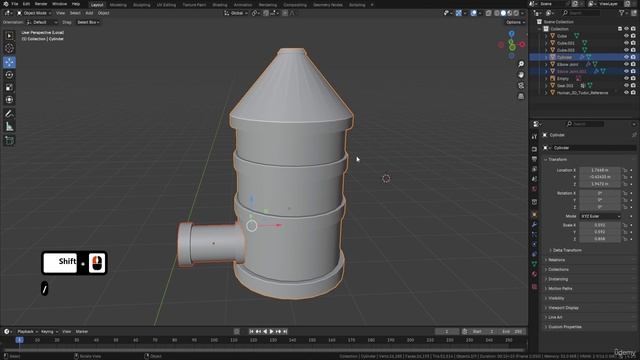 2 -Урок 9 - Создание вертикального удлинения ветряной мельницы