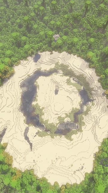 Сид майнкрафта: мини пустыня в джунглях #майнкрафт #СидыМайнкрафт #minecraft