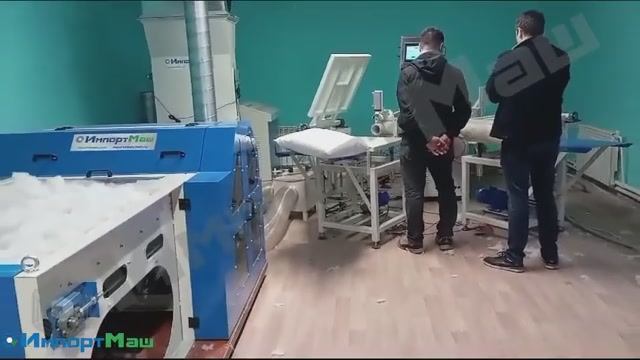 Установка машины для набивки подушек HN-20 в г. Фурманов