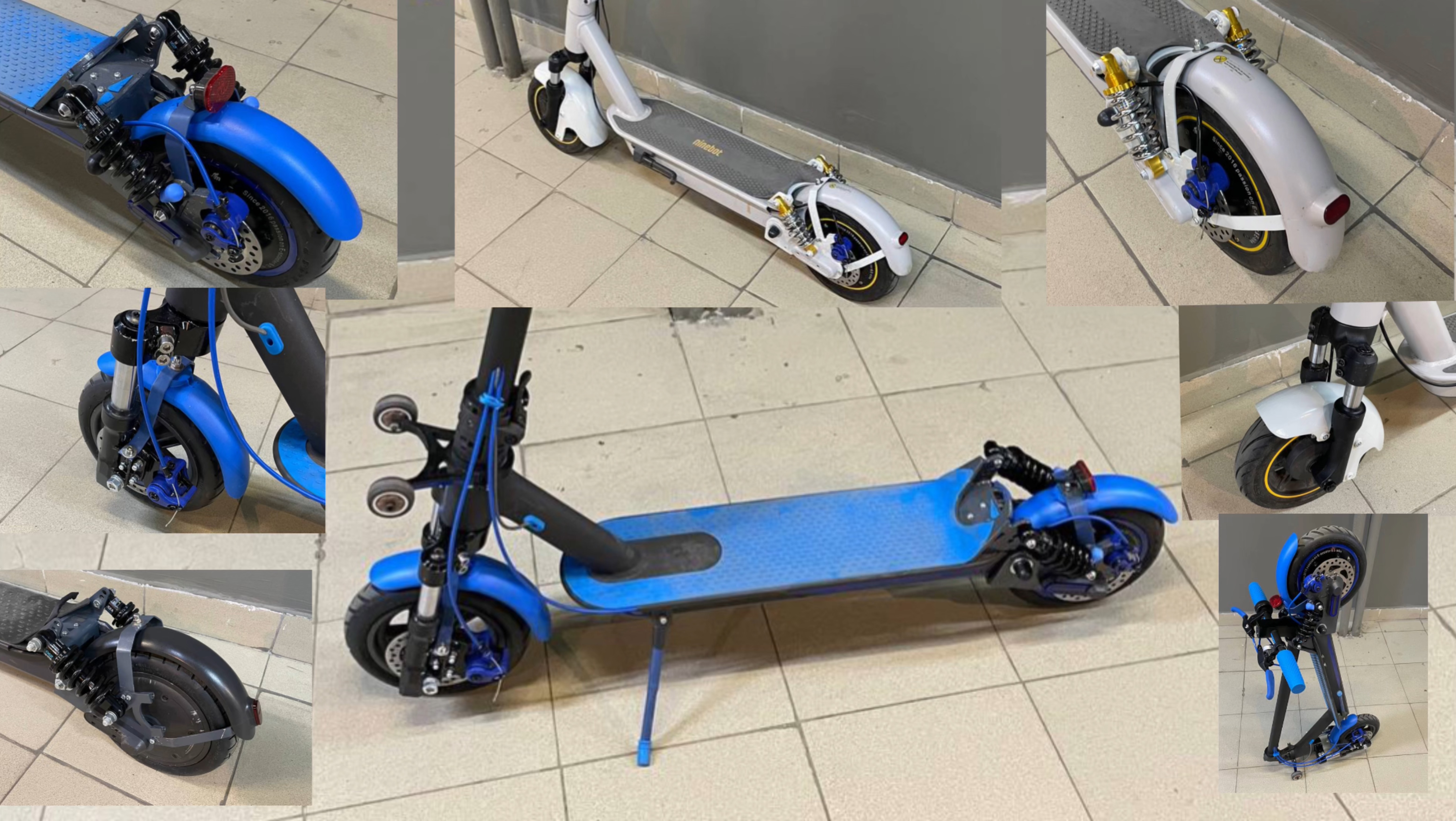 Амортизаторы и подвеска для электросамокатов Xiaomi и Ninebot.