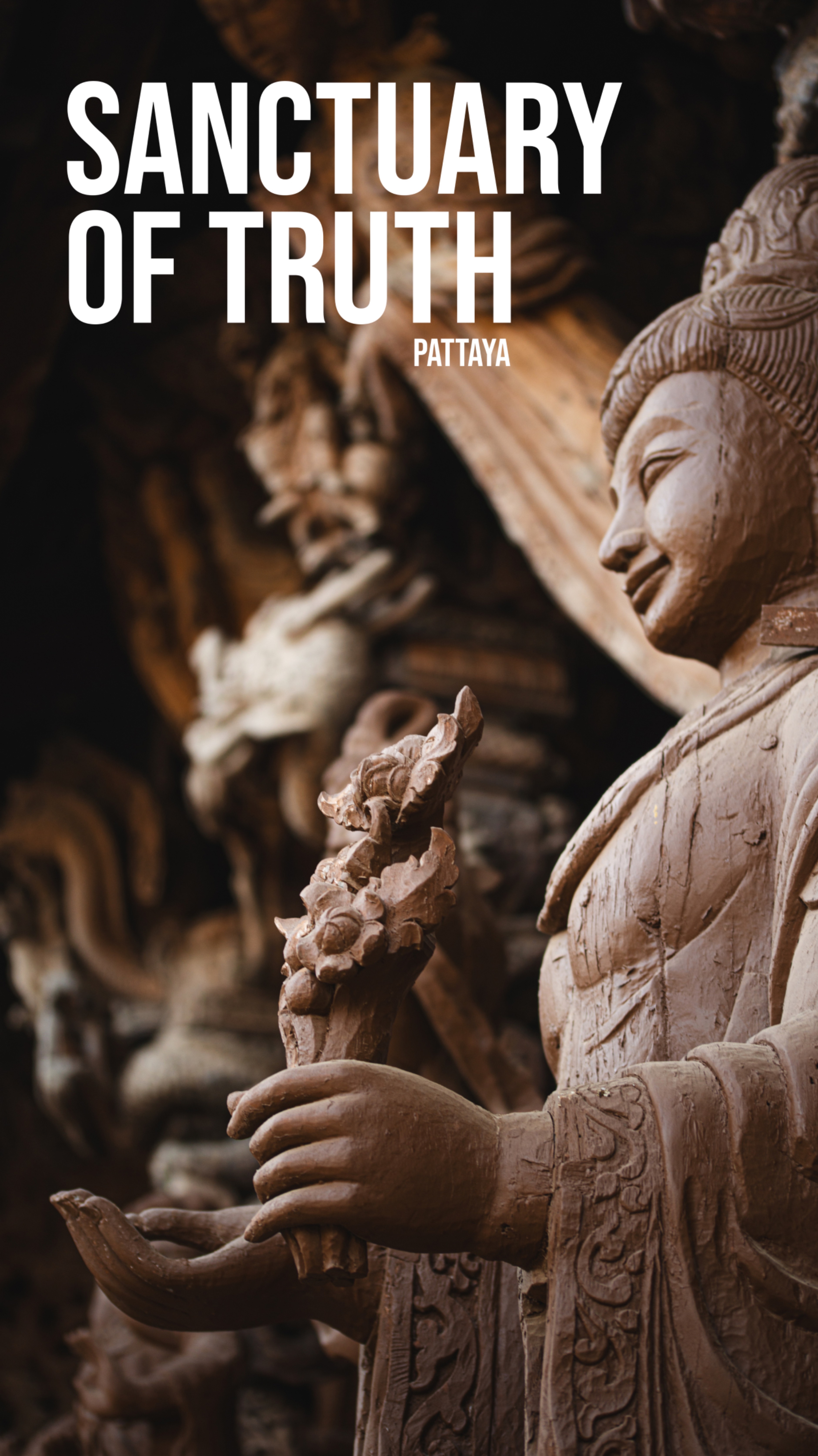 Деревянный Храм истины в Паттайе, Таиланд