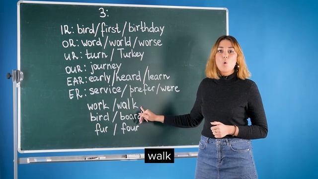 Произношение звука [ɜː]