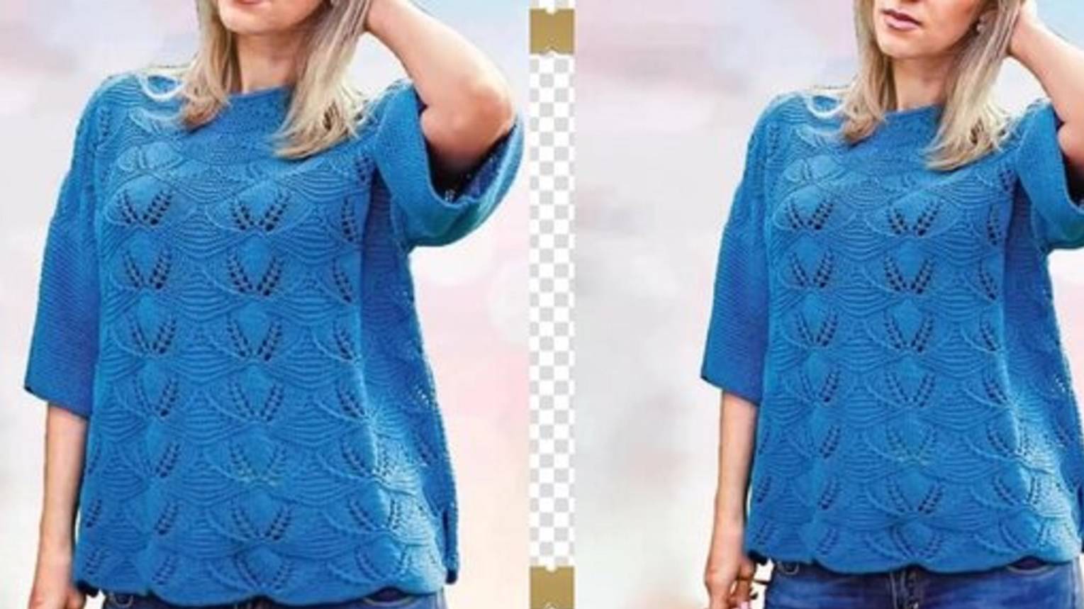 Проще кофточки спицами вы ещё не вязали. Летняя кофточка спицами.