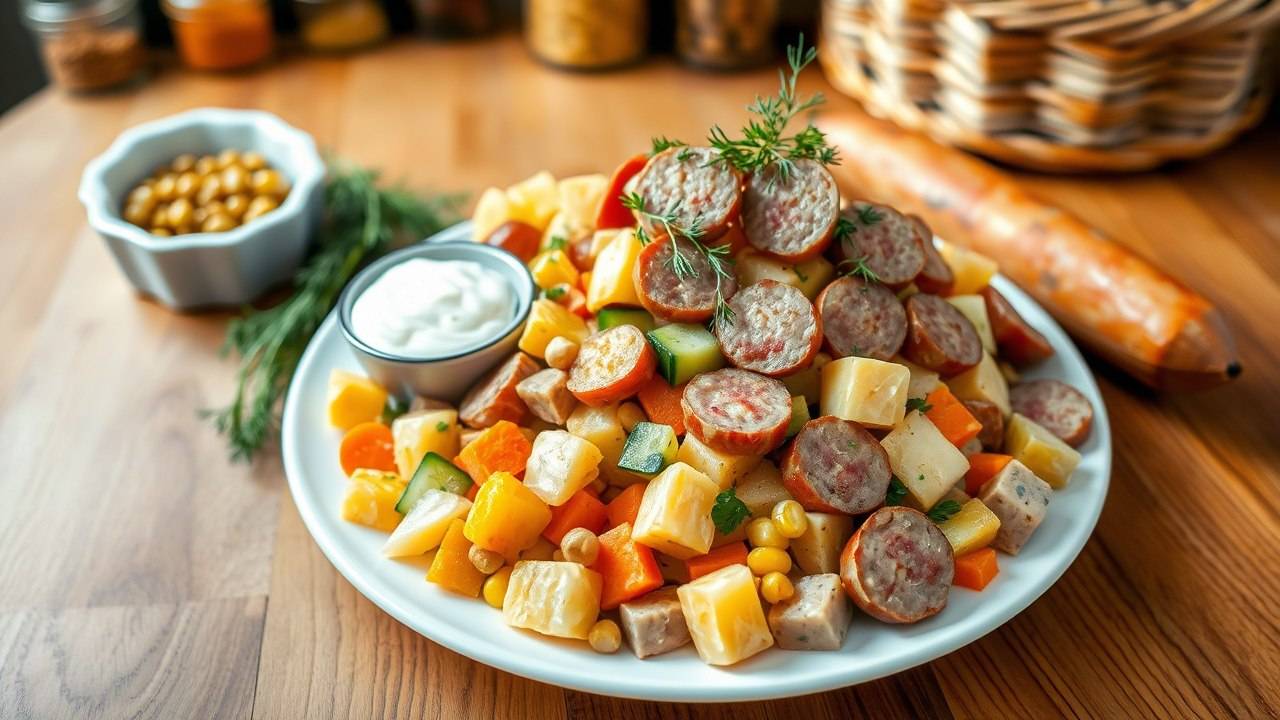 Такой Салат заставит забыть про всё на столе — Охотничьи Колбаски рулят!