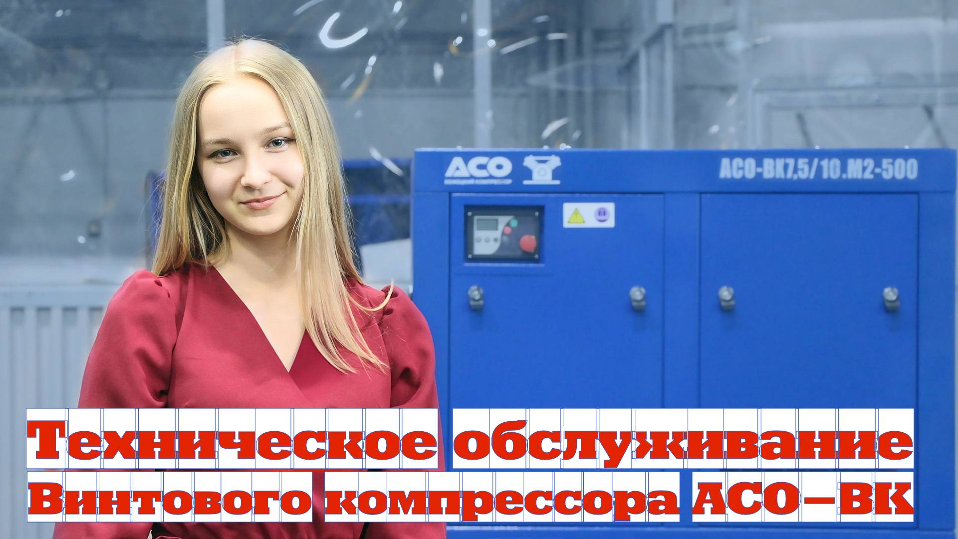 Техническое обслуживание винтового компрессора АСО-ВК