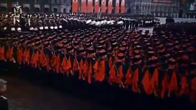Парад Победы 1945 года (цветной).