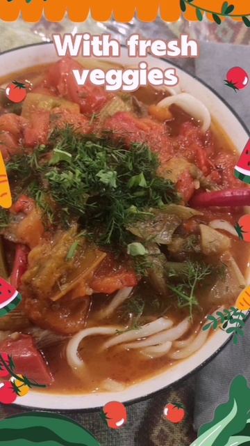 Кафе в городе Москва возле метро Тёплый стан, пробуем Лагман.