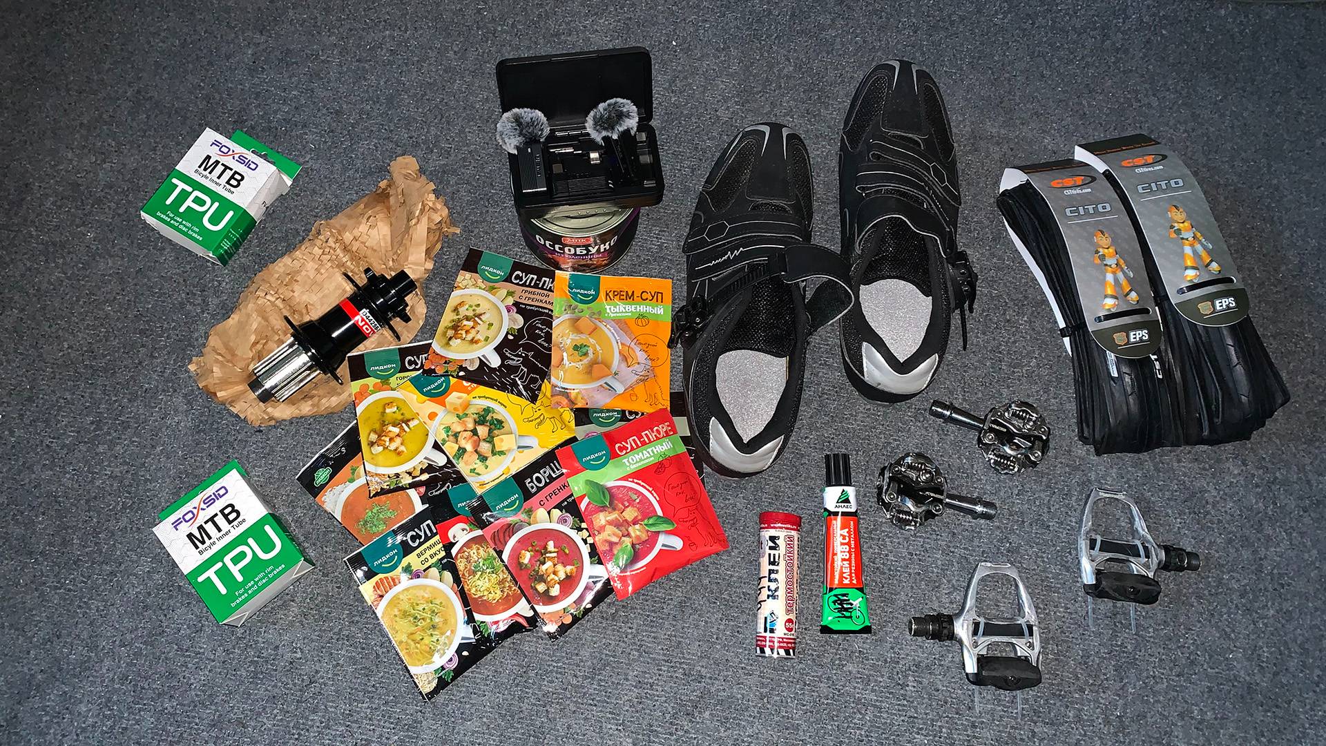 Апрельский влог. Дела велосипедные. Супчики, микрофоны, контакты, Gaciron фонарь и втулка.