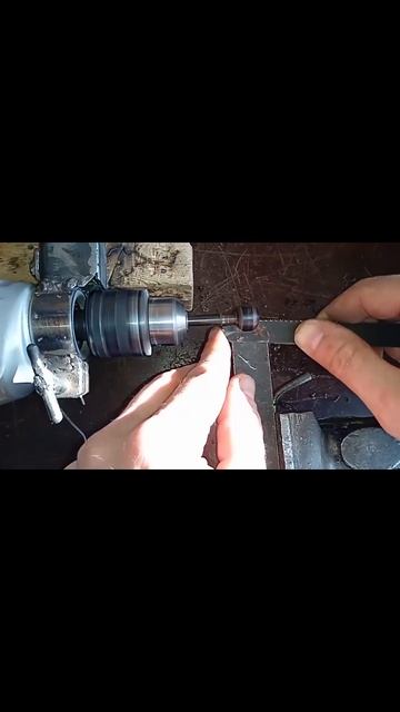 Точу шарик в дрели