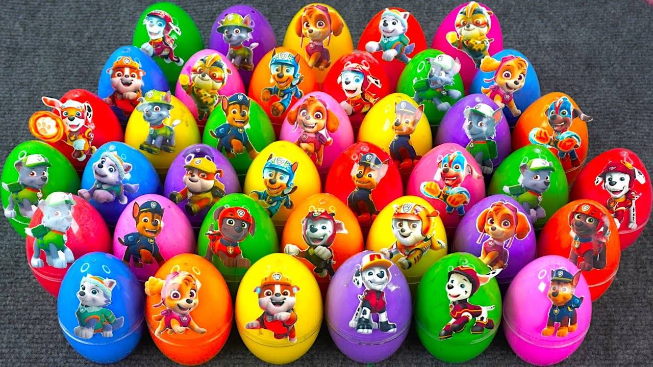 Игрушки и сюрпризы с Щенячьим патрулём из пластилина и слайма!| Райдер, Чейз, Маршалл и друзья