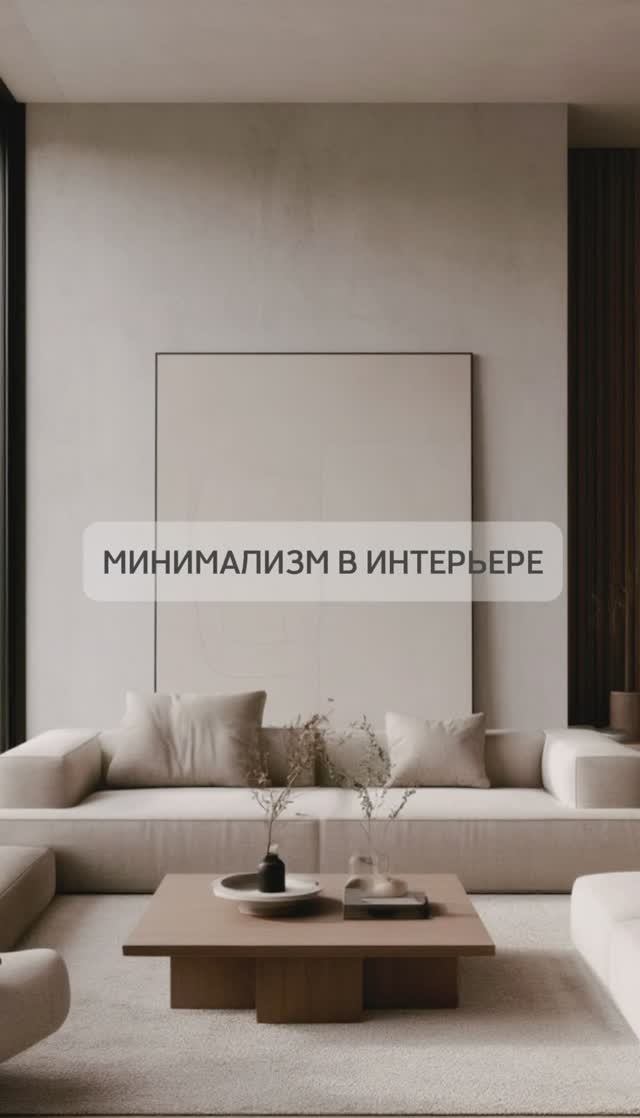 Минимализм в интерьере: меньше вещей — больше воздуха ✨