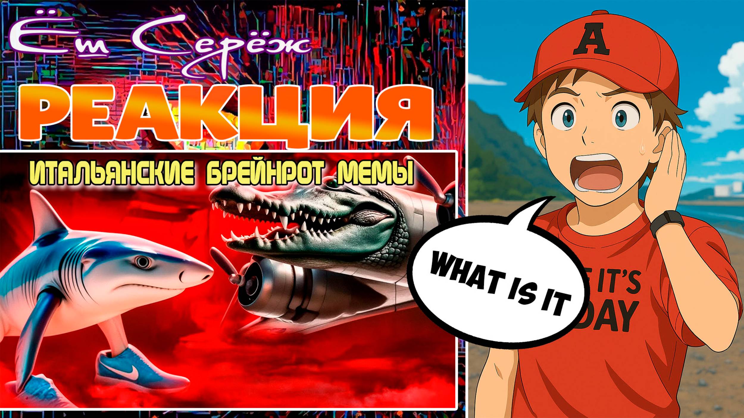 Реакция на ИТАЛЬЯНСКИЕ БРЕЙНРОТ МЕМЫ ЗАХВАТИЛИ ТИК ТОК - БОМБАРДИРО КРОКОДИЛО