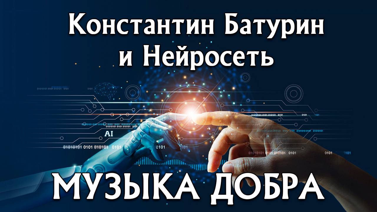 МУЗЫКА ДОБРА - Константин Батурин и Нейросеть