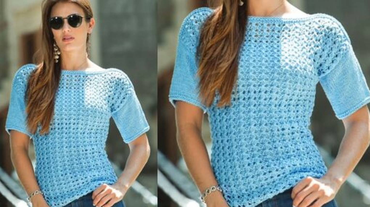 КРАСИВАЯ ЛЕТНЯЯ кофточка простым узор спицами. Вяжется очень быстро и просто.