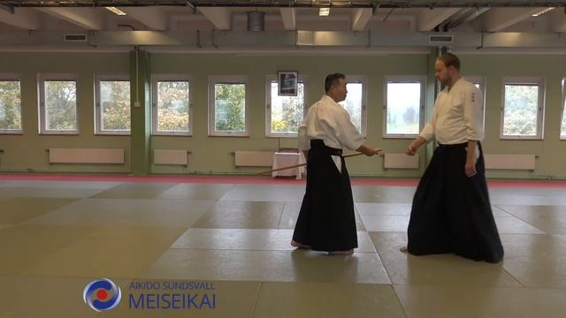 12 Aikido Jo No Tebiki Ai Hanmi Ikkyo Omote Shishiya Sensei Malmö, 2019
