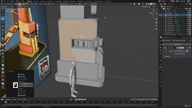 3 -Урок 12 - Добавление небольших декоративных деталей к стилизованному механизму ветряной мельницы