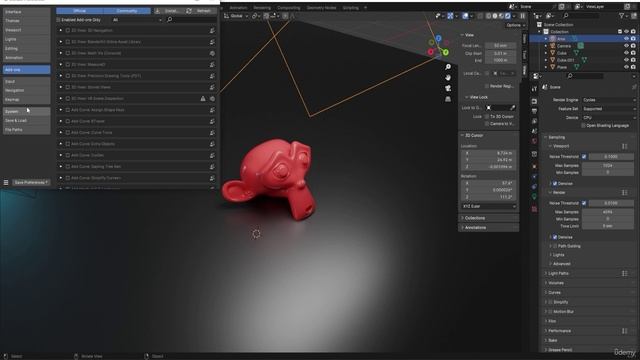 4 -Урок 16 - Циклы рендеринга Blender и основы eevee