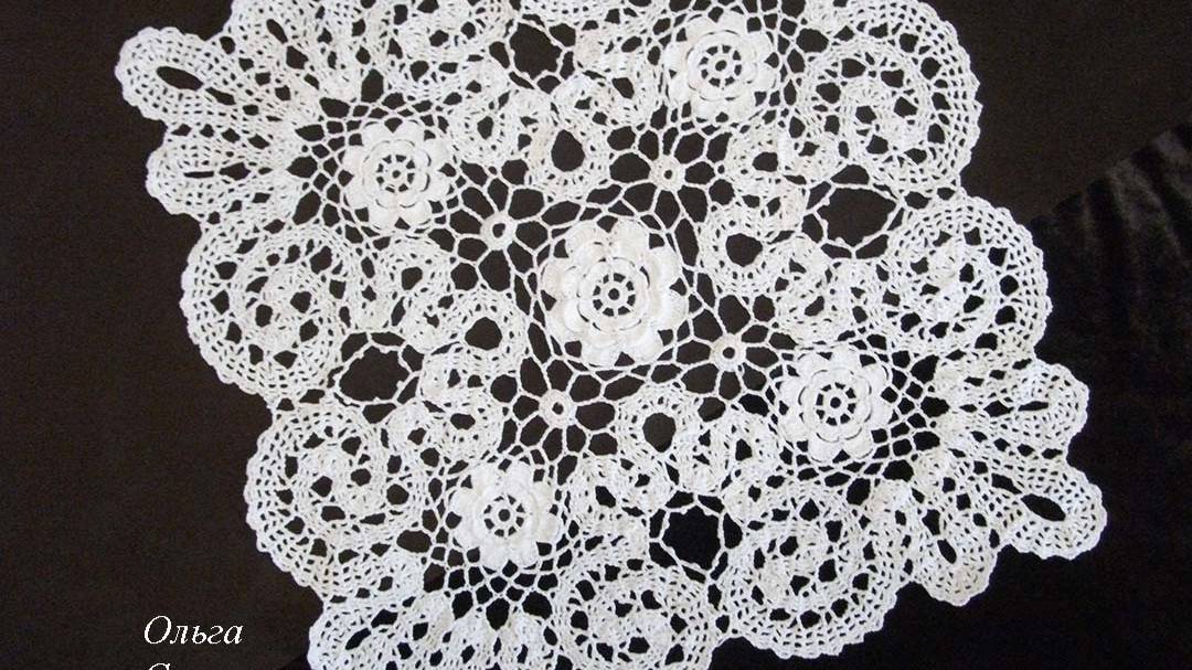 КВАДРАТНАЯ САЛФЕТКА (БРЮГГСКОЕ КРУЖЕВО). ЧАСТЬ 2