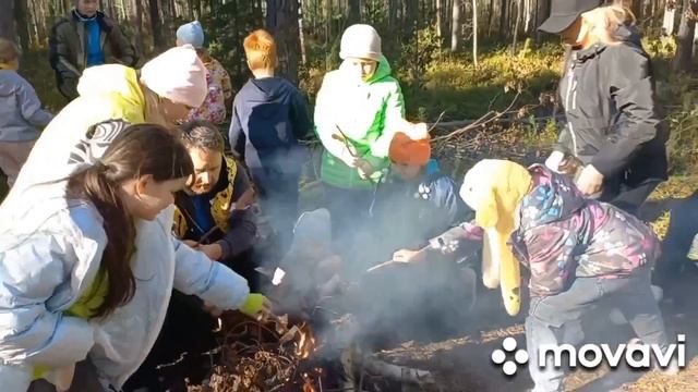 К воспоминаниям. ❤️ Сентябрь - 2024 г., Первый школьный паход 🏕🏕🏕