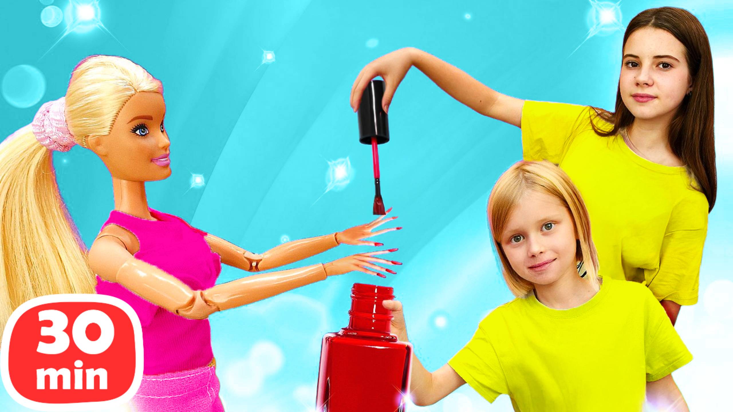 Забавные истории с Куклой Барби в одном видео!  Видео для девочек