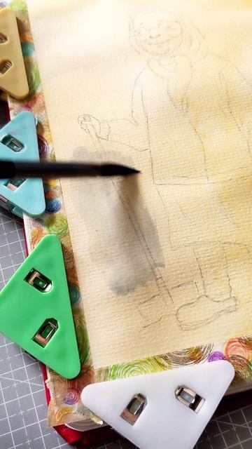 Вот вот уже май и картошка😁#tiktok #shorts #art #watercolor #lizbet #asmr