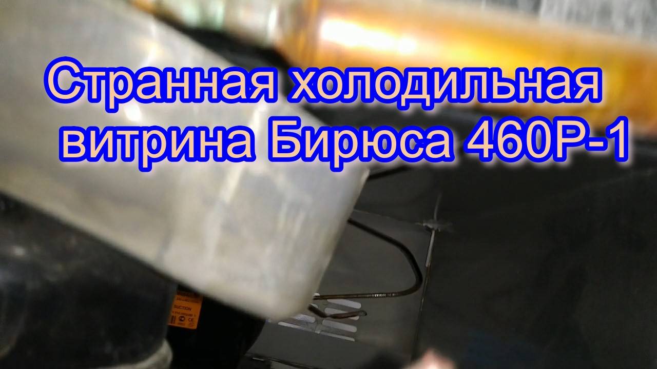 Странная холодильная витрина Бирюса 460Р-1