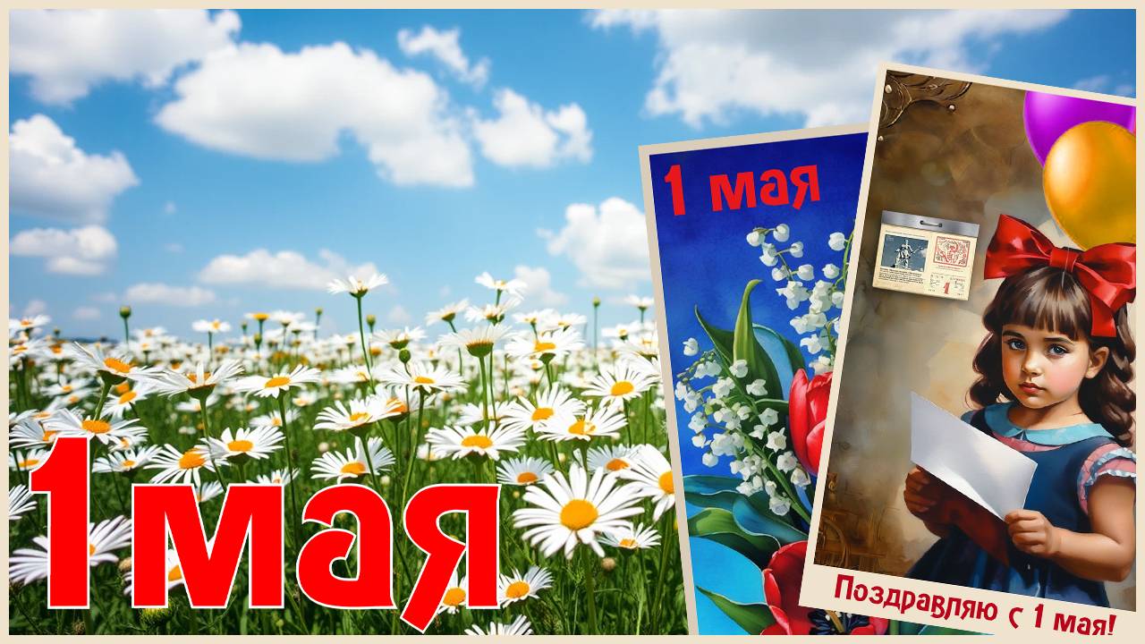 1 Мая Красивое Поздравление с 1 Мая. Праздник Весны и Труда. Первомай.