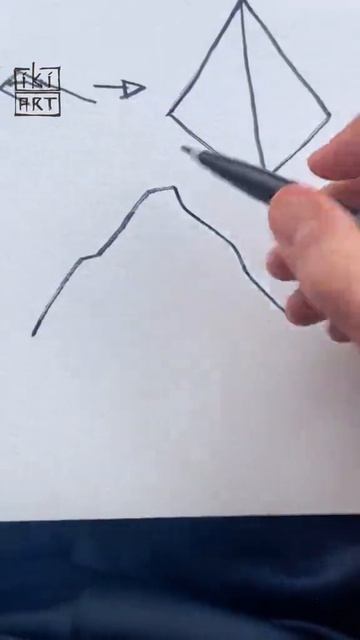 Как рисовать горы карандашом