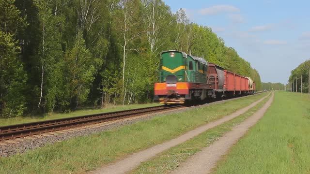 ЧМЭ3-4174 (БЧ, ТЧ-7 Брест) со сборным поездом на Брест