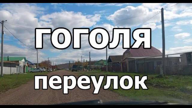 Красноусольск. Переулок Гоголя