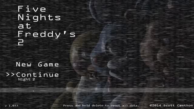 Five Nights at Freddys 2 пытаюсь пройти ночь но всё испортила мангл