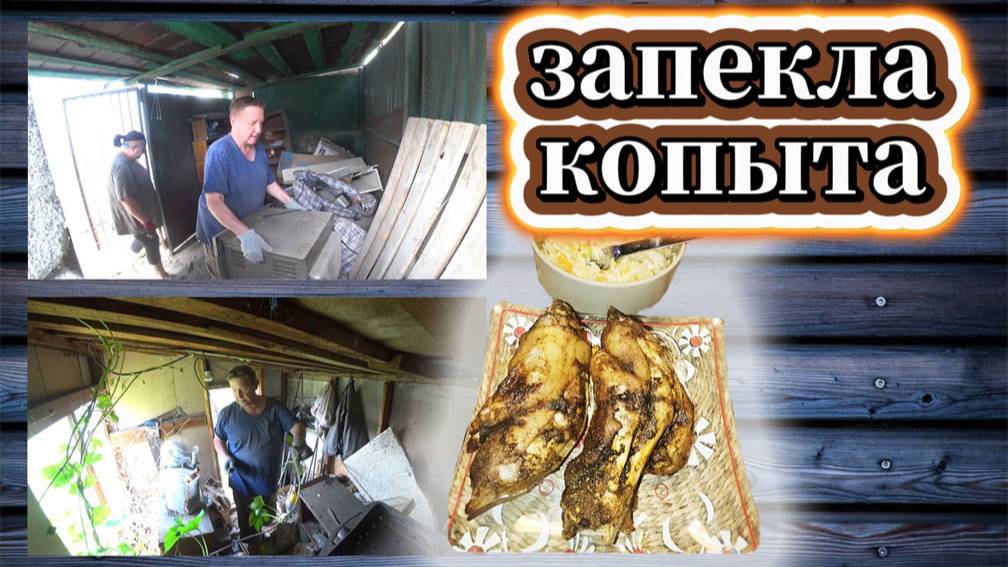 70-25! VLOG РЕМОНТИК НА КУХНЕ/РАЗОБРАЛИ С ИГОРЕВИЧЕМ ДВЕ БЫТОВКИ/ЗАПЕКЛА СВИНЫЕ КОПЫТА 🐷/МУКБАНГ